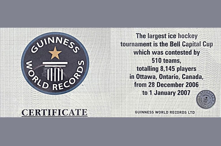 GUINNESS WORLD RECORD / MONDIAL DES RECORDS - 26th Annual Bell Capital Cup